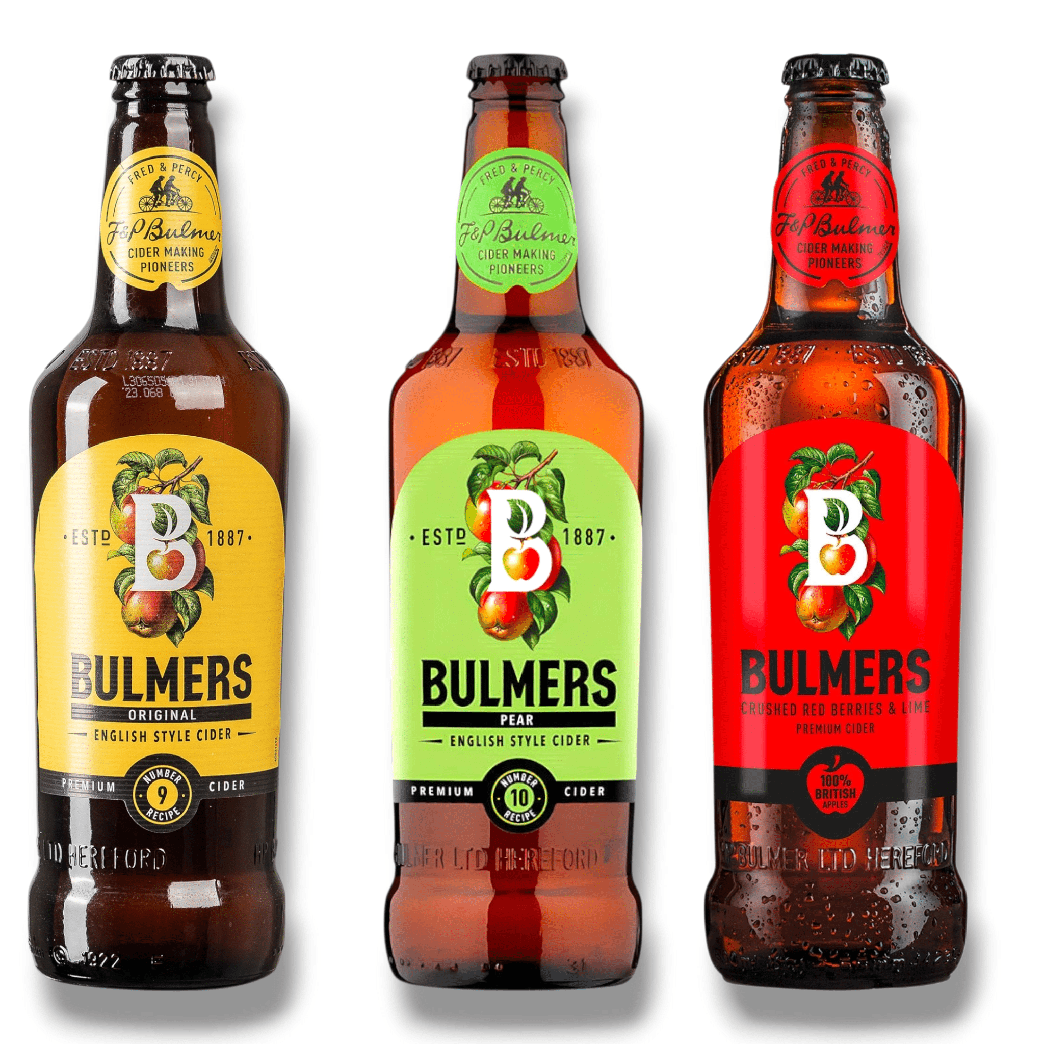 Bulmers Cider Mix 3×500 ml – Original, Pear & Crushed Red Berries ...