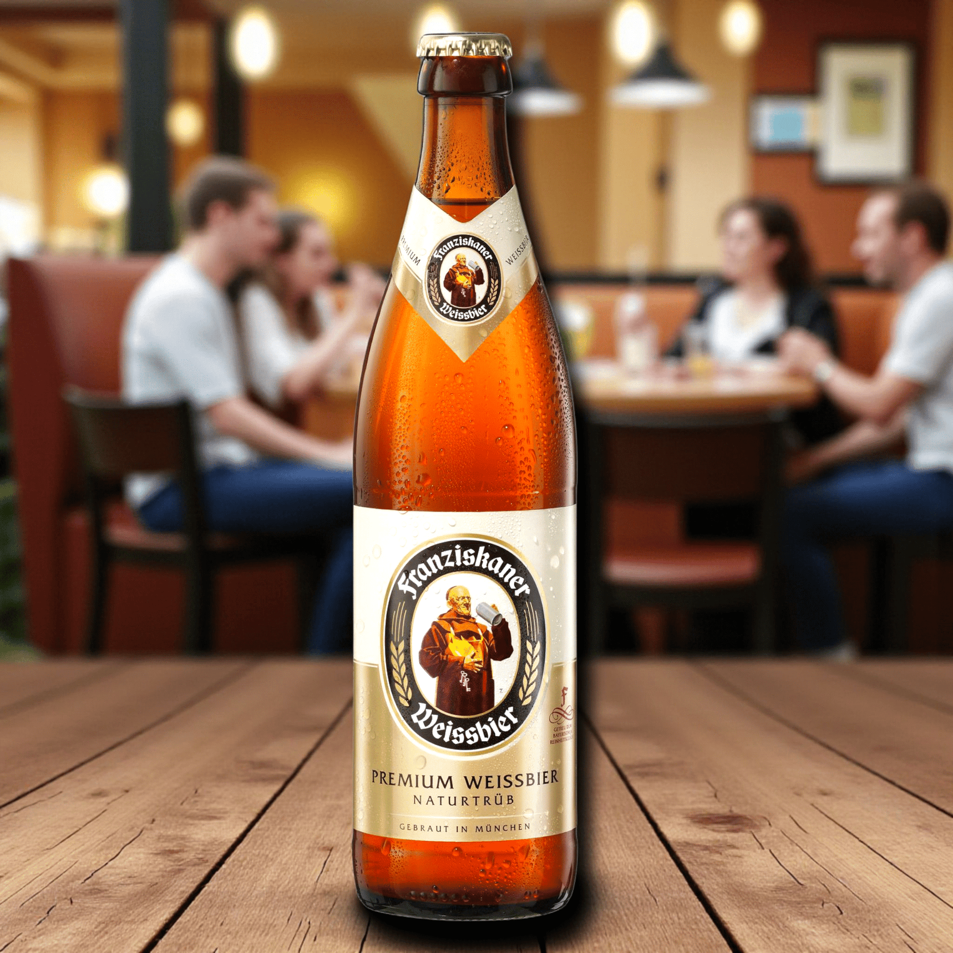 Franziskaner Hefe-Weissbier Hell – Bayerisches Hefeweizen mit 5,0 % vol ...